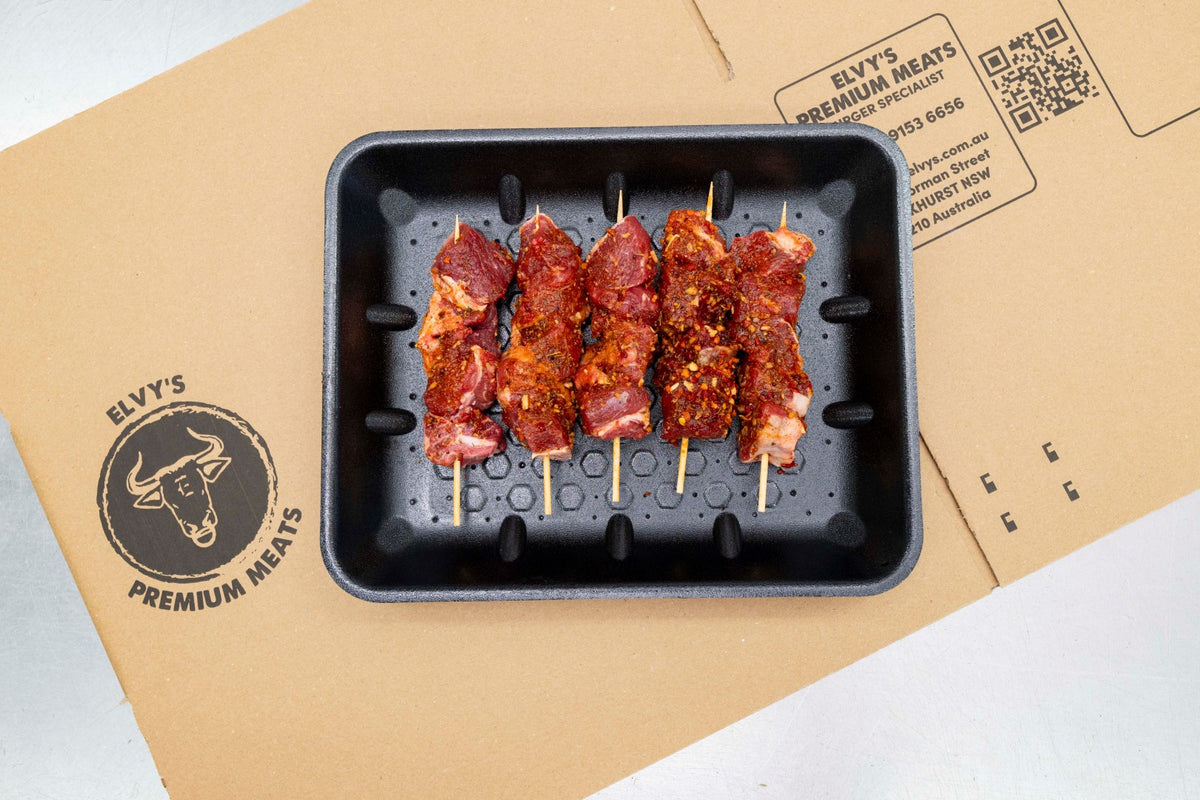 Mini Lamb Backstrap Souvlakia - Marinated - 20 Pack - approx 1.5kg ...